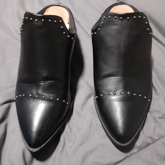 Universal Thread | Shoes | Universal Threads Black Heel Studded Mules ...